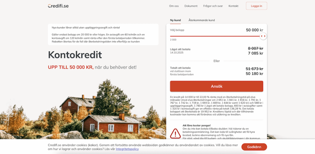 Credifi - Lån upp till 200 000 kr utan UC - Omdöme